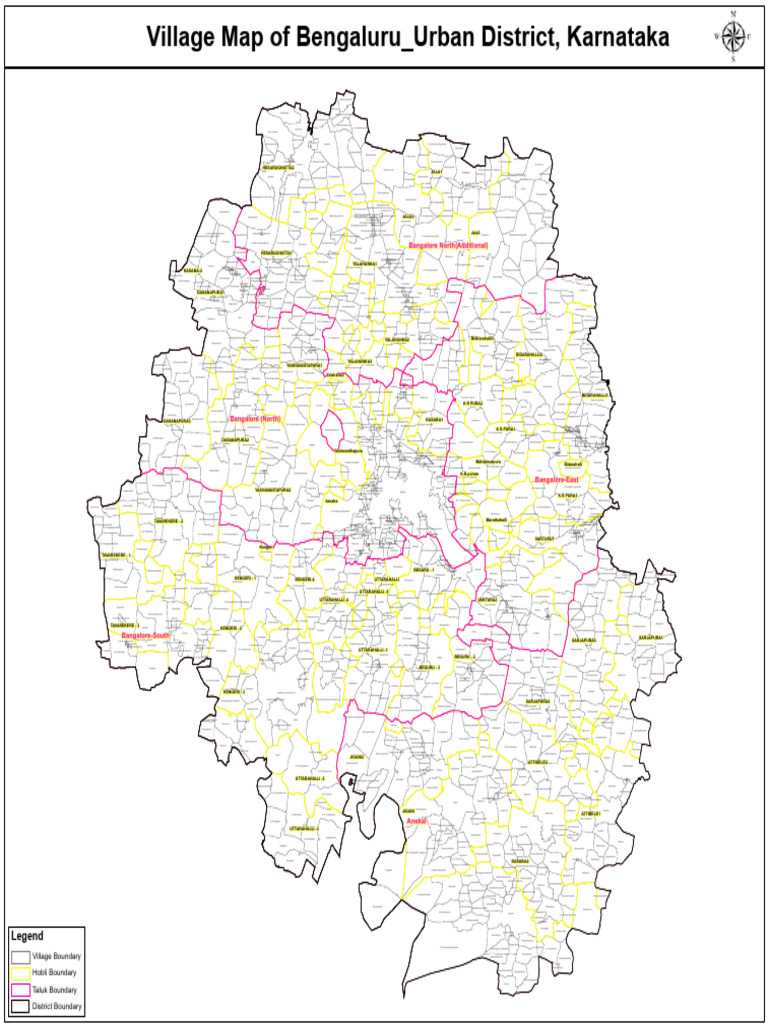 Bengaluru Urban District Village Map | PDF