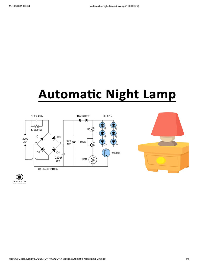 Automatic Night Lamp 2 | PDF