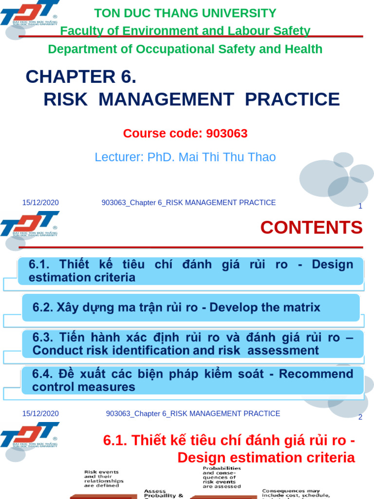 Chapter 6 - Risk Management Practice | PDF | Risk | Risk Assessment