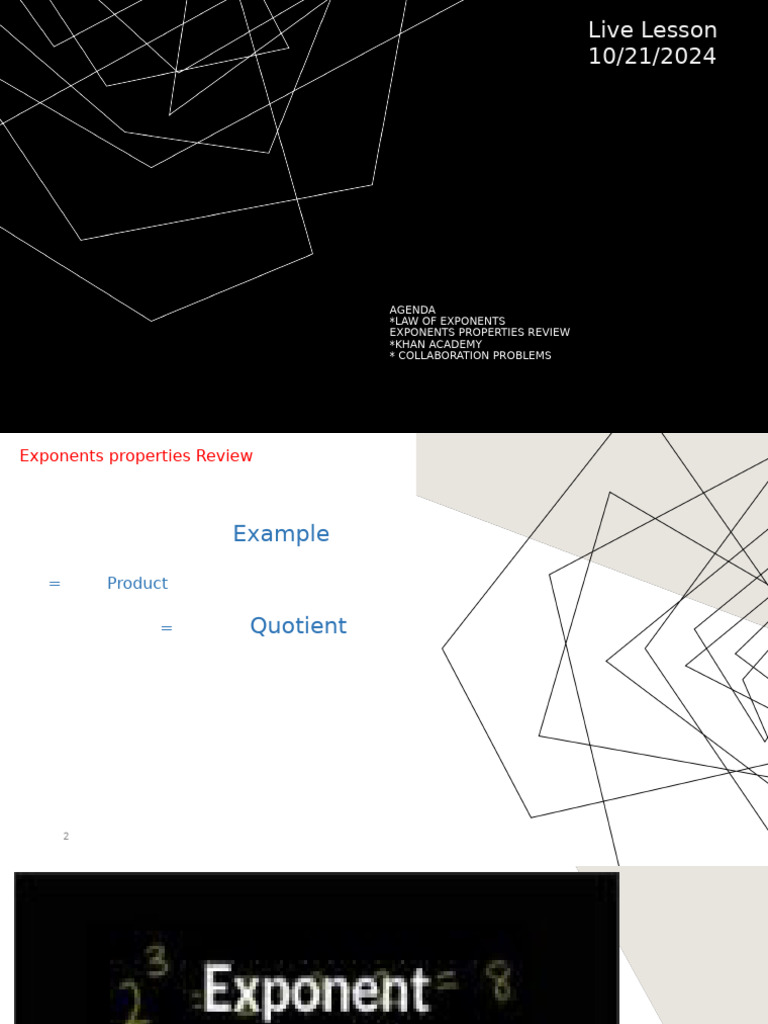 Exponents Review | PDF