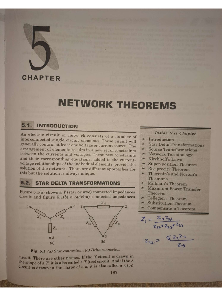 Network Theorems - KM - Soni | PDF