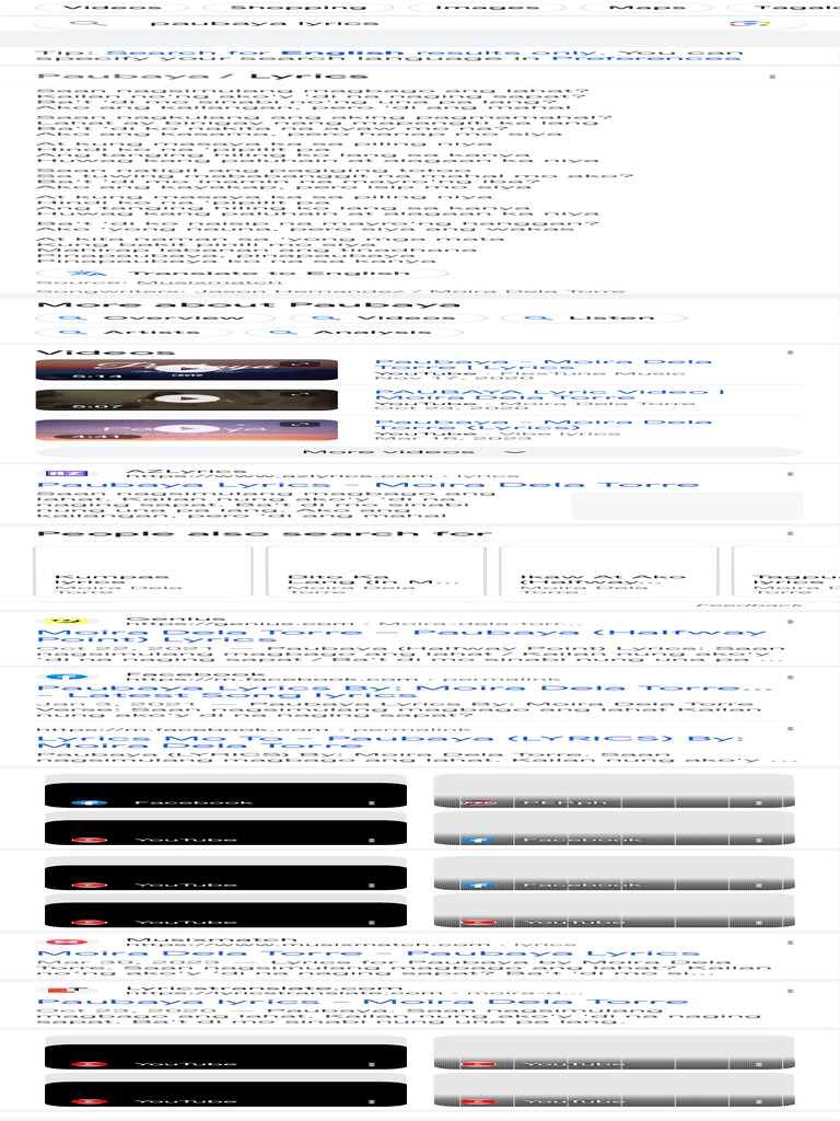 Paubaya Lyrics - Google Search | PDF