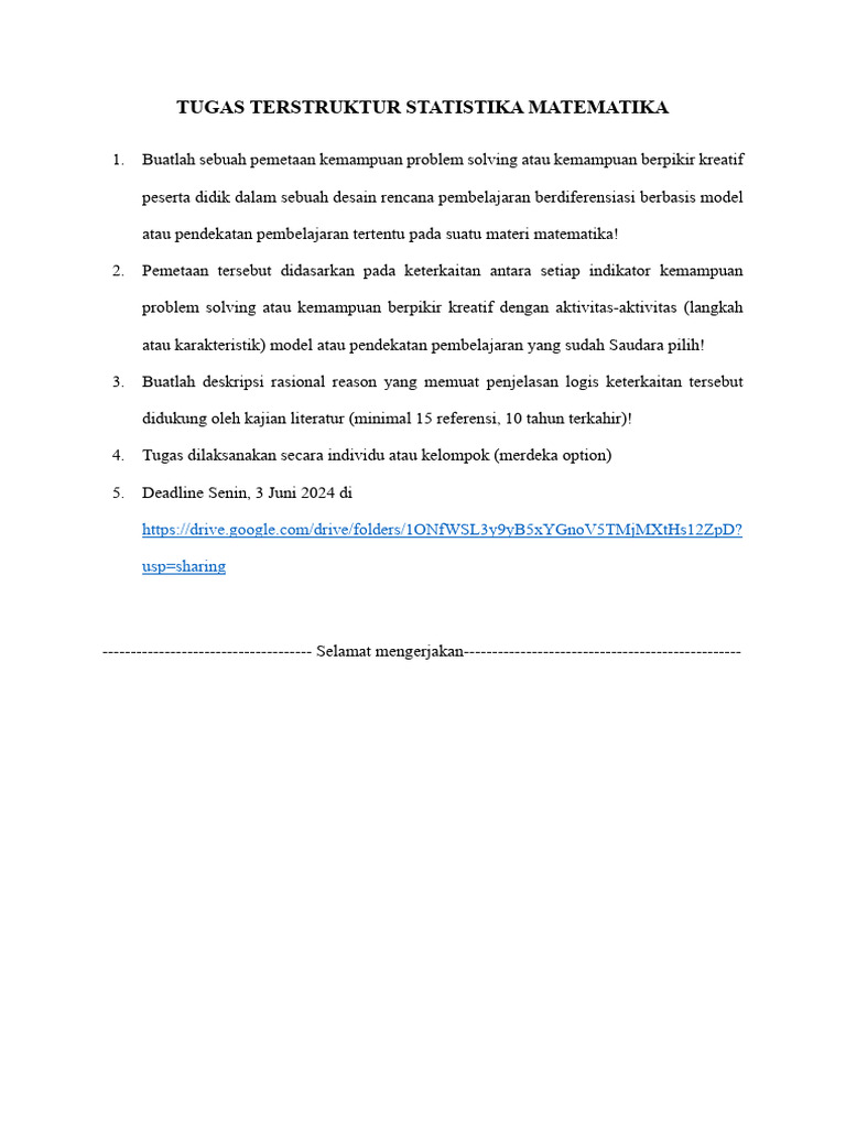 Tugas Terstruktur Psikologi Kognitif | PDF