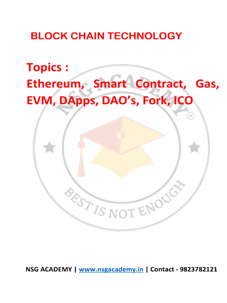 Block - Chain - Theory Notes | PDF