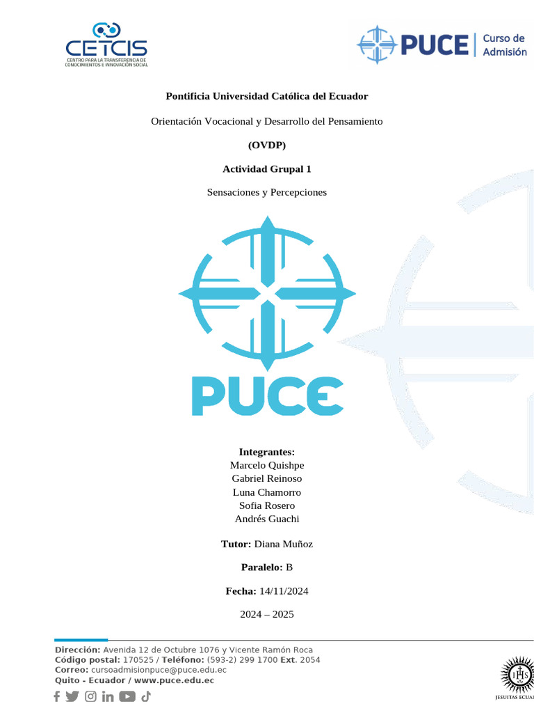 Actividad Grupal 1 OVDP | PDF