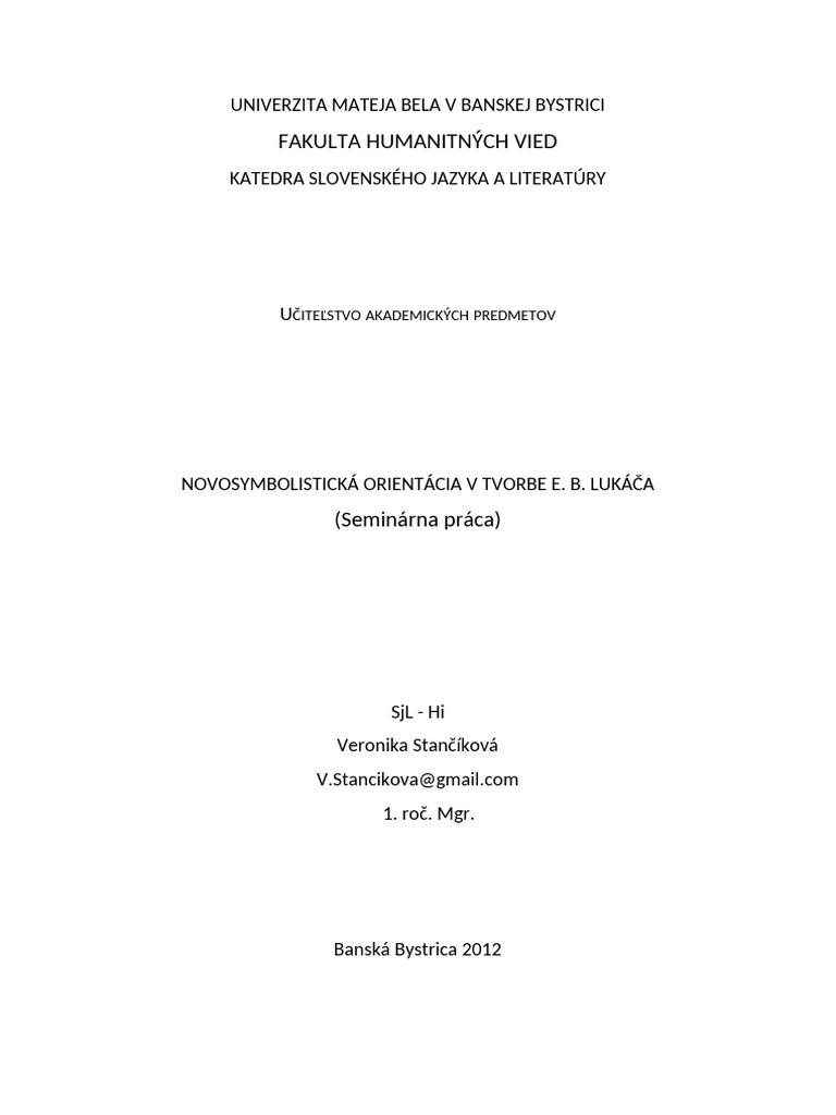 VS Lukac | PDF