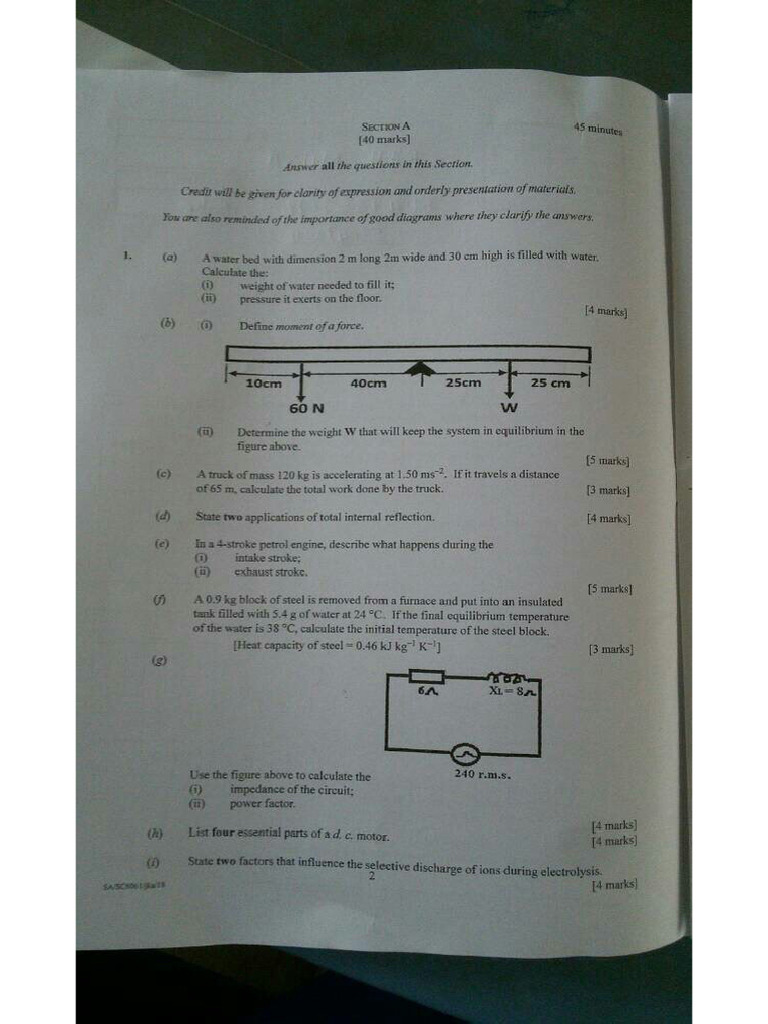 Physics Questions Sir Legend 0535443414 | PDF