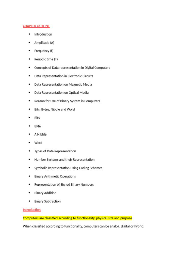 010.data Representation | PDF | Binary Coded Decimal | Bit 010.data Representation | PDF | Binary Coded Decimal | Bit