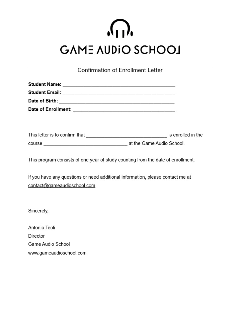 GASStudent Letter Unsigned | PDF