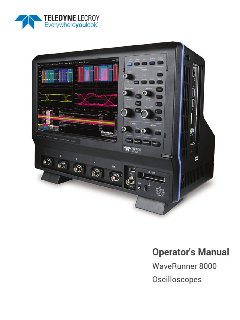 Teledyne LeCroy WaveRunner 8000 Oscilloscopes Operator's Manual | PDF | Microsoft Windows ...