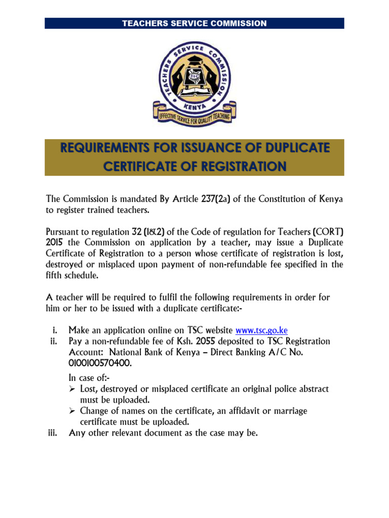 Duplicate Teacher Certificate Guide | PDF