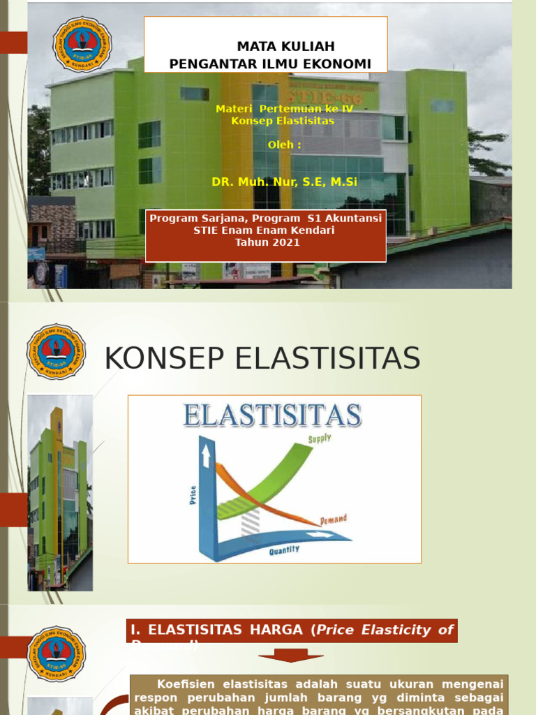 Materi Pertemuan Ke 4. Konsep Elastisitas | PDF