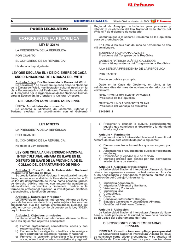 Congreso de La República: Normas Legales | PDF | Farmacia | Presupuesto