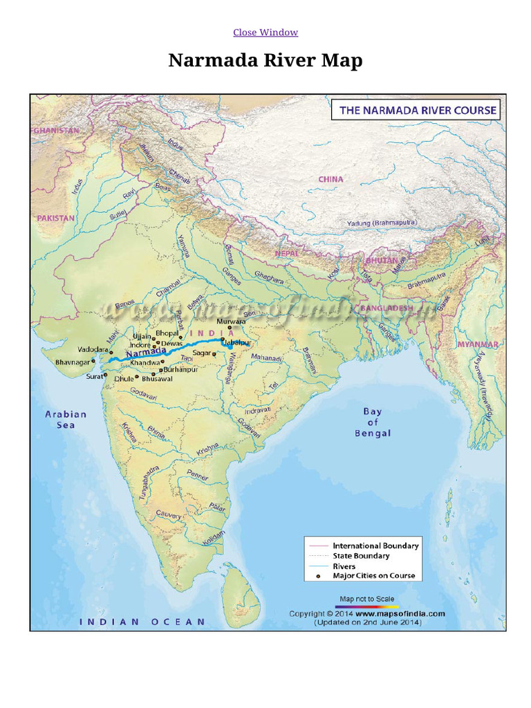 Narmada River System | PDF