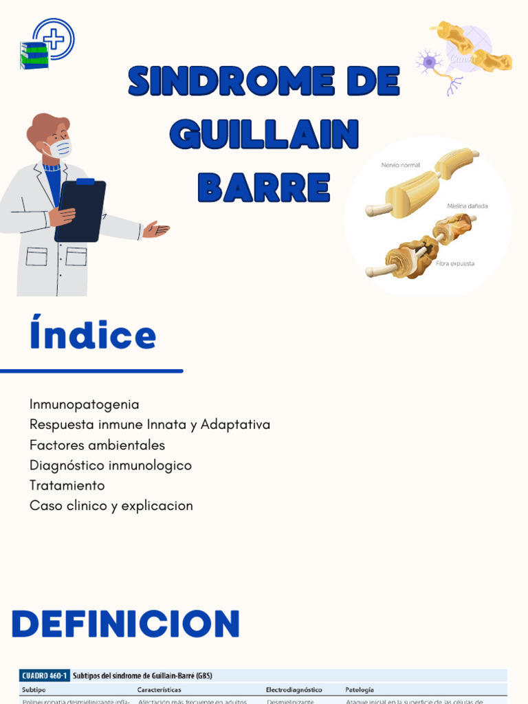 Síndrome de Guillain-Barré: Diagnóstico y Tratamiento | PDF | Sistema ...