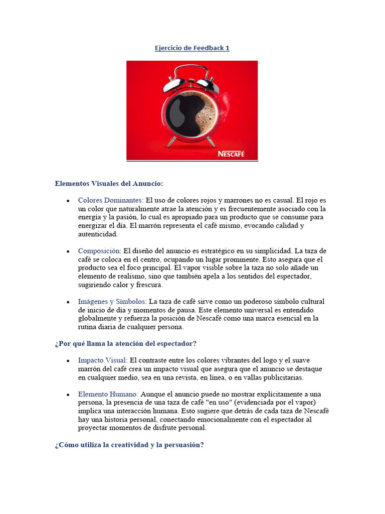Ejercicio Feedback 1 - Bouchra Nibou | PDF | café | Los símbolos