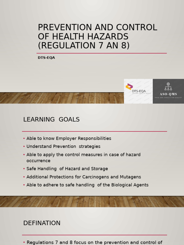 Workplace Health Hazard Control Guide | PDF | Personal Protective ...