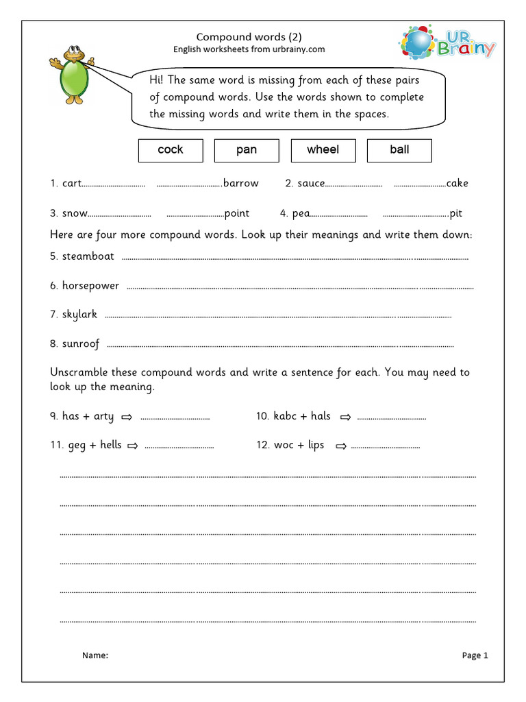 Compound Words 2 | PDF