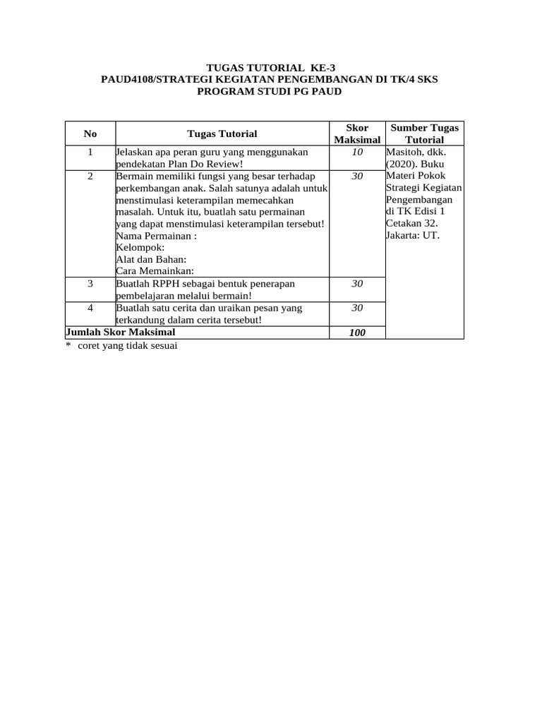 Tugas Tutorial Ke 3 | PDF