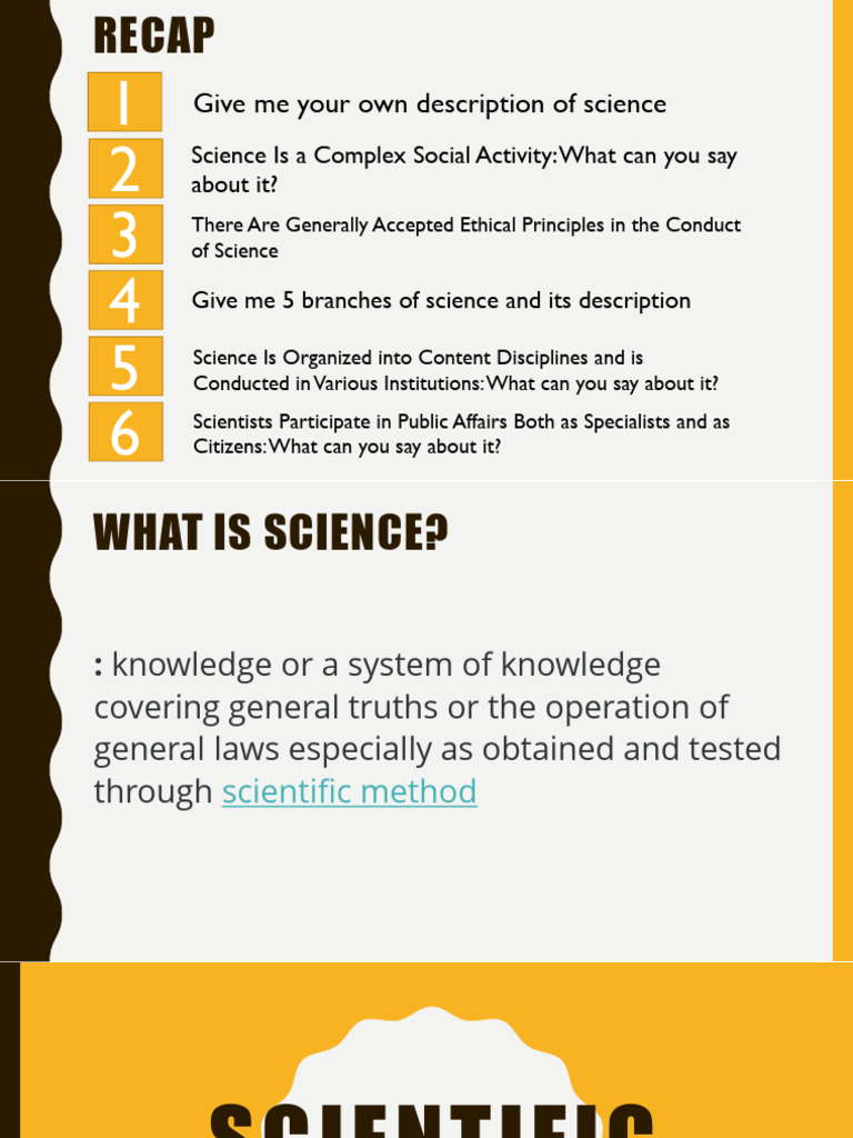 Understanding Science: Nature and Branches | PDF | Science | Social ...