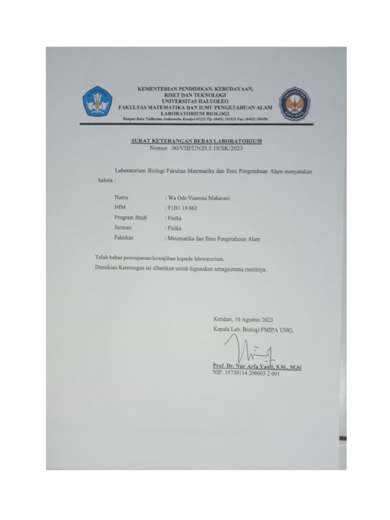 Bebas Lab Biologi | PDF