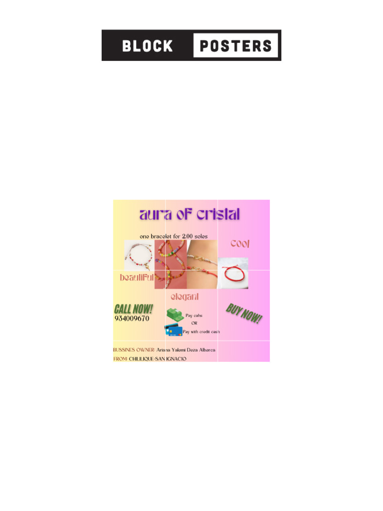 Create Your Custom Block Poster | PDF