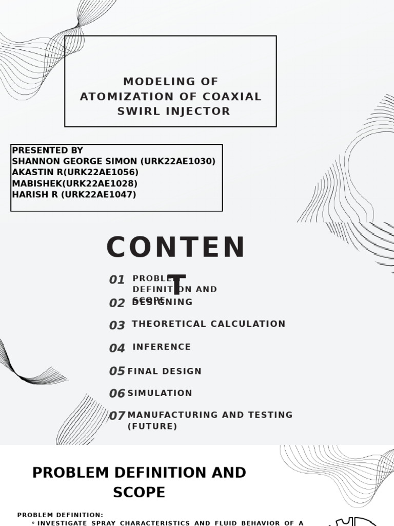 Modeling of Atomization of Coaxial Swirl Injector | PDF | Dynamics (Mechanics) | Fluid Dynamics