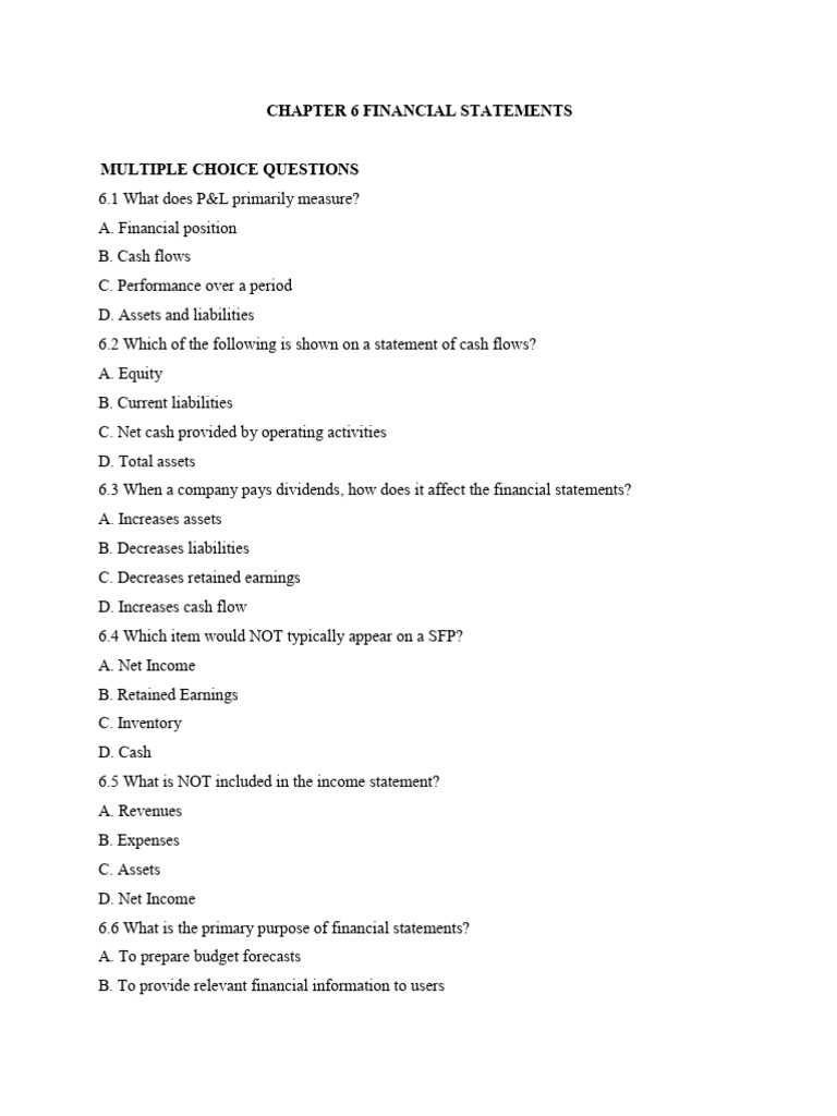 Exercises Chapter 6 | PDF | Debits And Credits | Income Statement