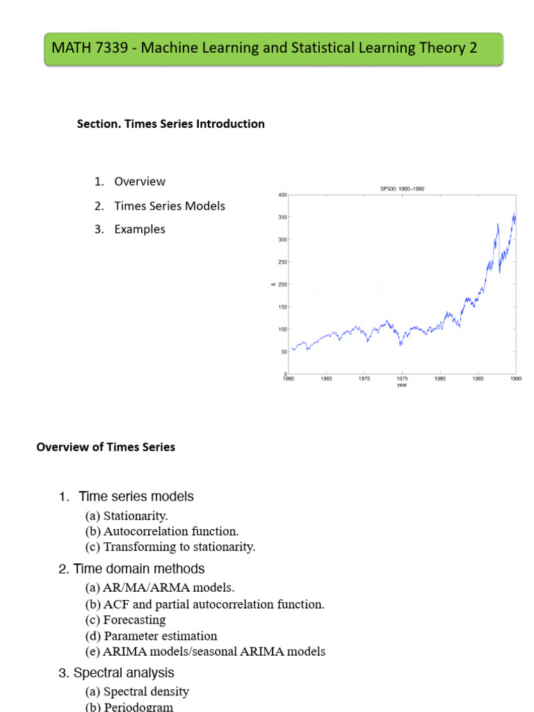 Time Series Analysis and Modeling Techniques | PDF | Time Series ...