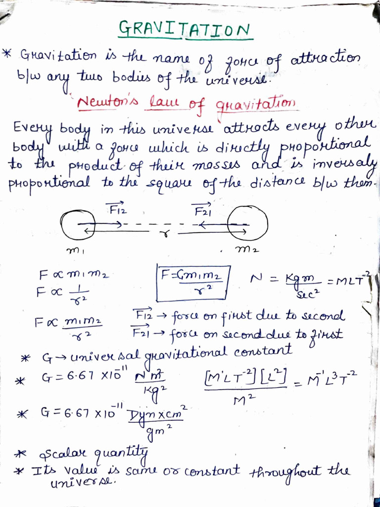 Gravitation | PDF