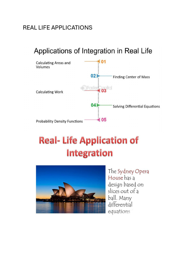 Real Life Applications | PDF