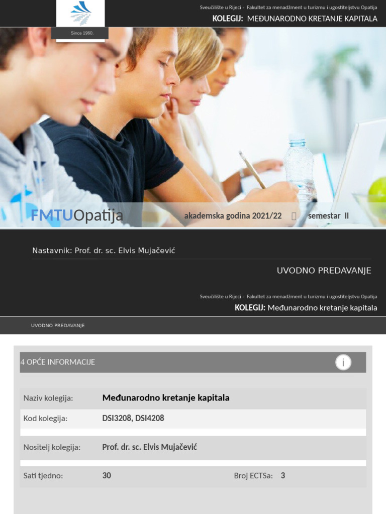 Uvodno Predavanje MKK | PDF