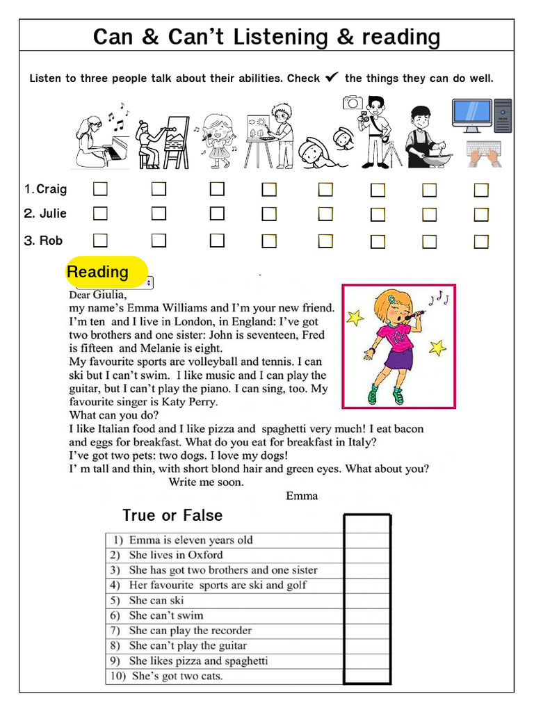 Listening and Reading Abilities Assessment | PDF