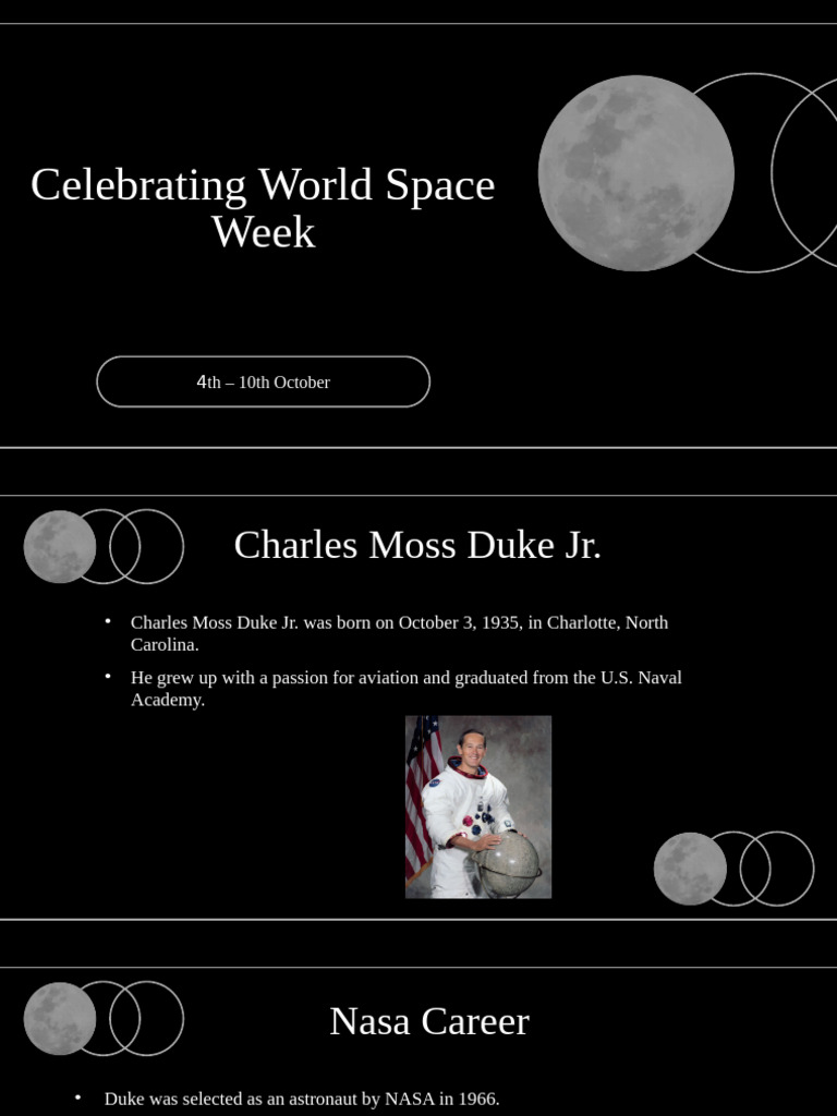 Celebrating Space Week | PDF