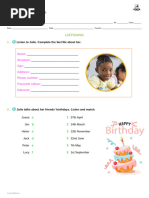 Grammar Exercise Form 1 | PDF | Grammar | Linguistics
