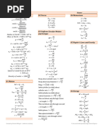 Selina Physics Class9 10 Formulas | PDF