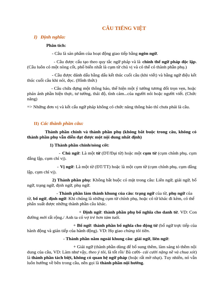 Câu TTT9 NMVNH | PDF