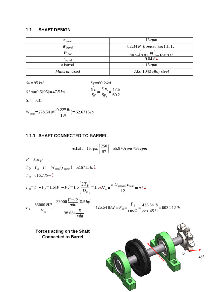 Shaft Design | PDF | Applied And Interdisciplinary Physics | Mechanical ...