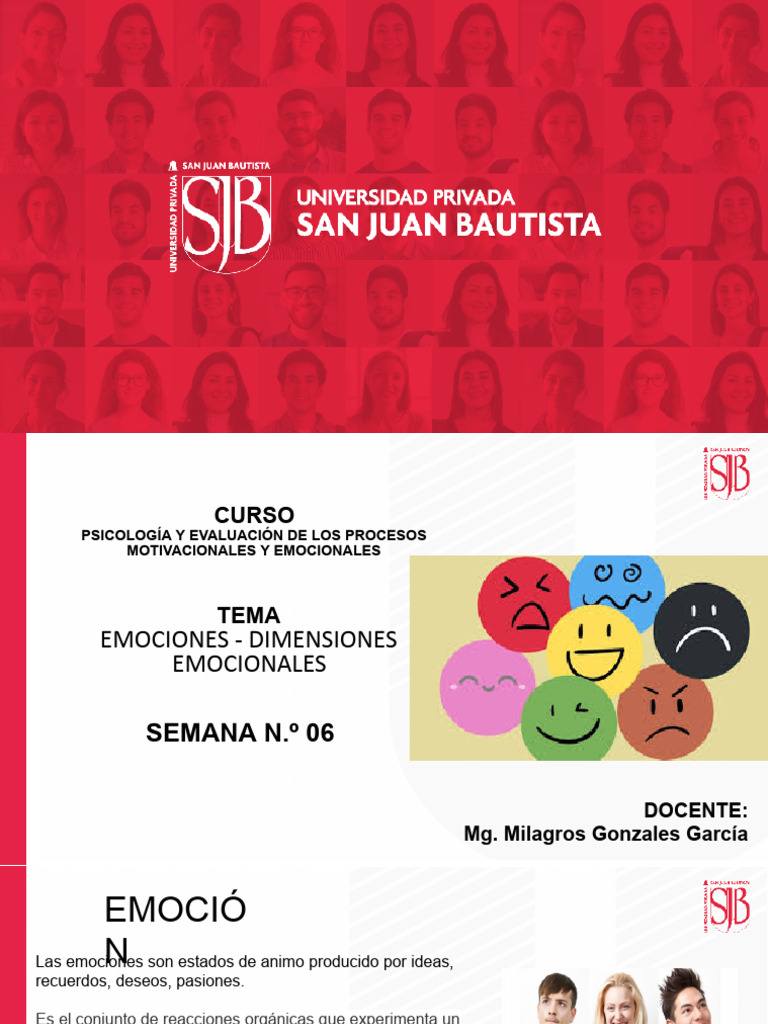 Sesión 6 Emociones - Dimenciones | PDF | Las emociones | Asco