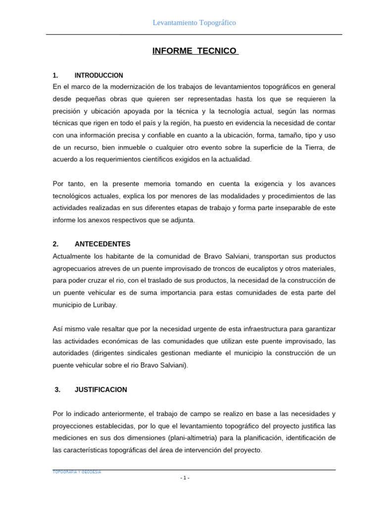 Informe 2 | PDF | Topografía | Geografía