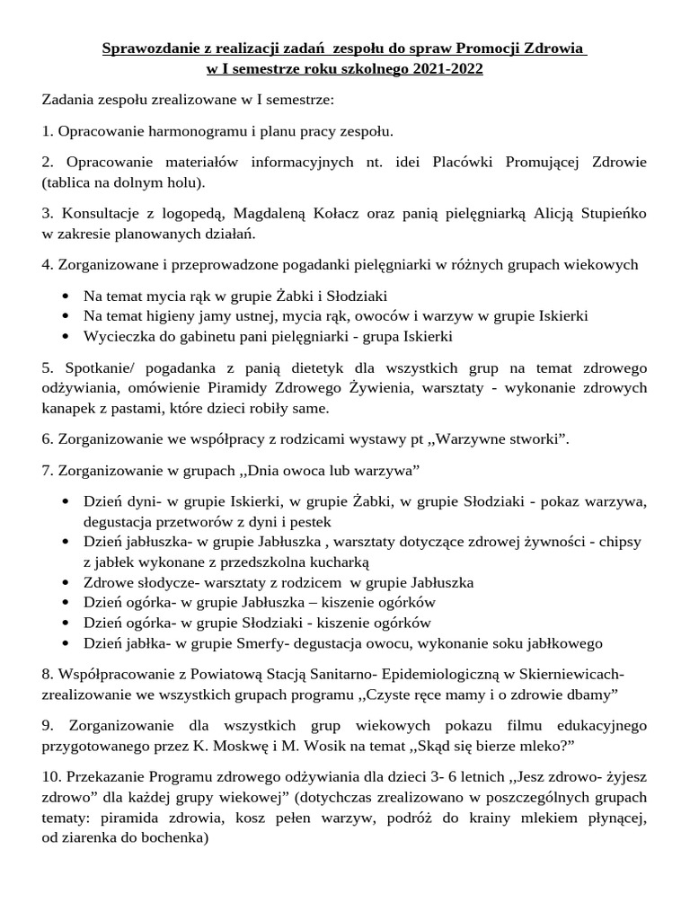 Promocja Zdrowia 1sem 2021-2022 | PDF