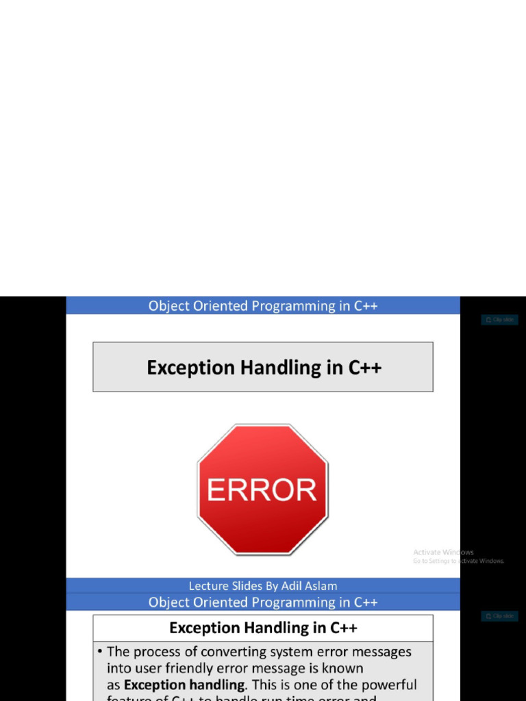 Exception Handling Final | PDF