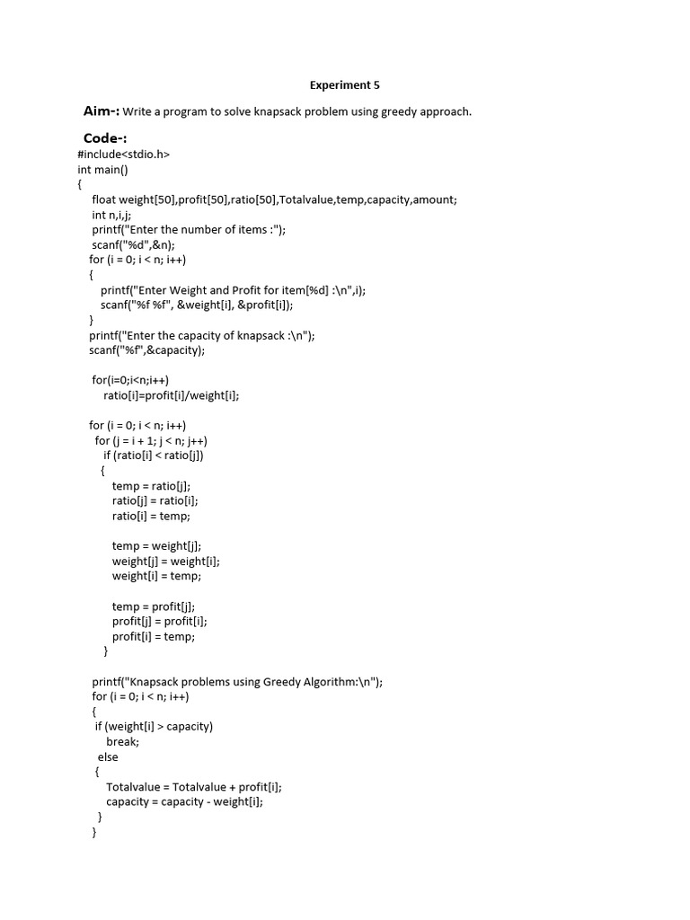 Experiment 5 DAA | PDF