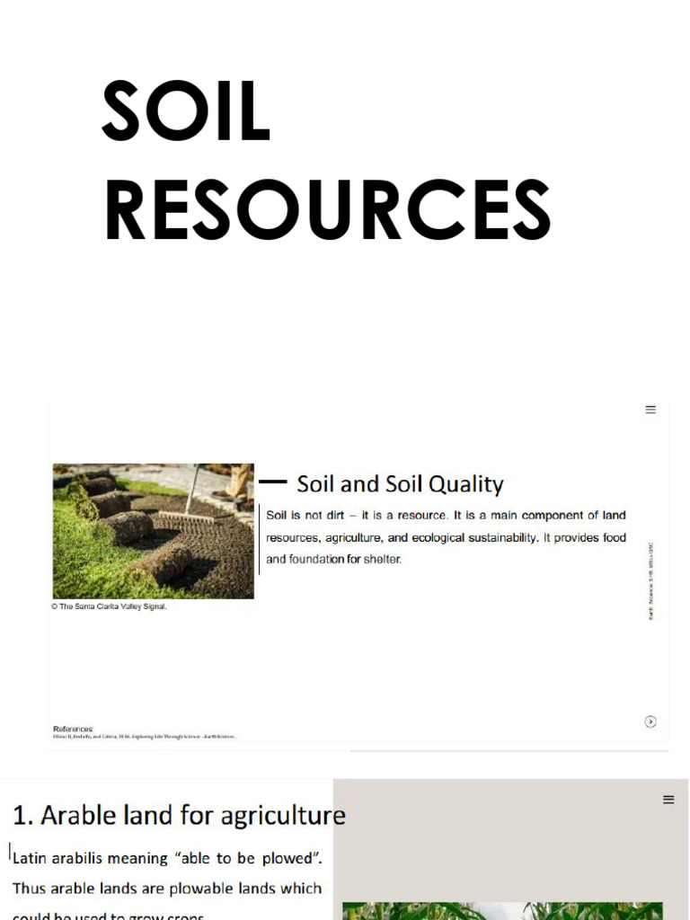 Soil Resources 2 | PDF