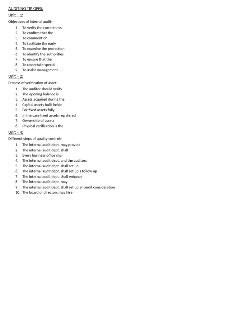 Internal Audit Essentials | PDF