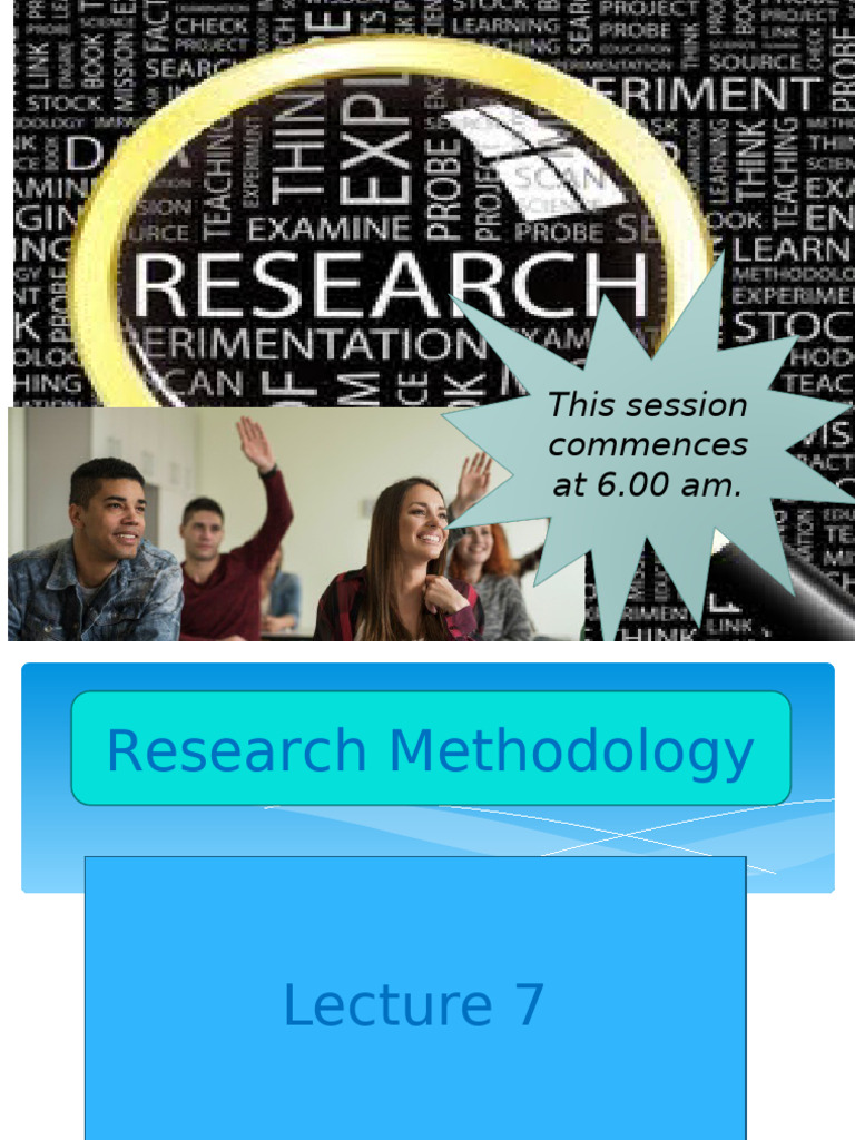 Research Methodology Lecture 7 | PDF | Student's T Test | Statistics