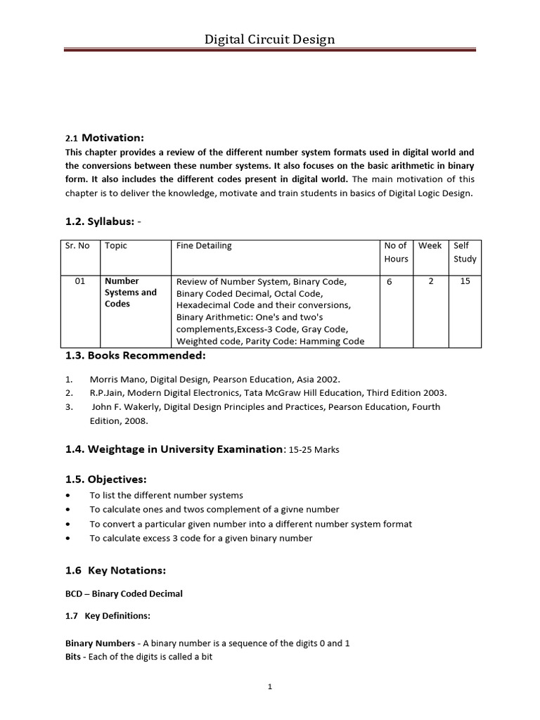 DCD All Notes | PDF | Binary Coded Decimal | Byte