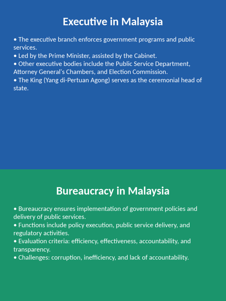 Malaysia's Governance Structure | PDF