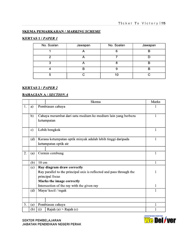 Jawapan Fizik Form 4 | PDF