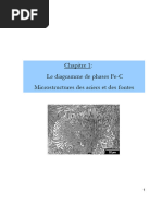 Diagramme Fer Carbone 1 | PDF | Fonte (métallurgie) | Acier